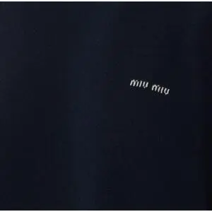 Miu Miu Logo Sweater - Blue