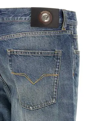 Versace Distressed Denim Jeans