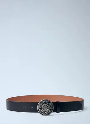 Acne Studios Logo Buckle Leather Belt