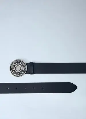 Acne Studios Logo Buckle Leather Belt