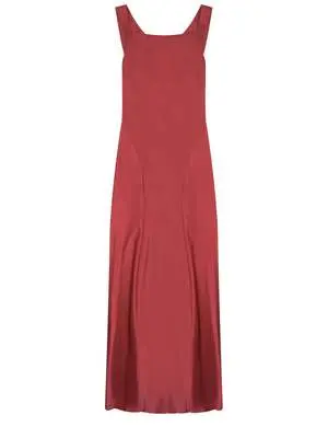Alberta Ferretti Silk Blend Long Dress - Pink