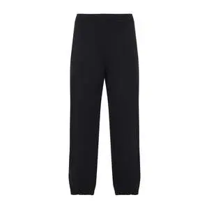 LANVIN Embroidered Logo Pants - Black