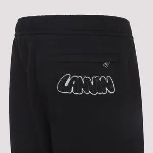 LANVIN Embroidered Logo Pants