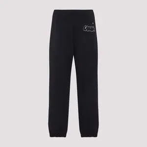 LANVIN Embroidered Logo Pants