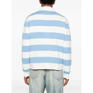 Axel Arigato Striped Knit Polo Jumper