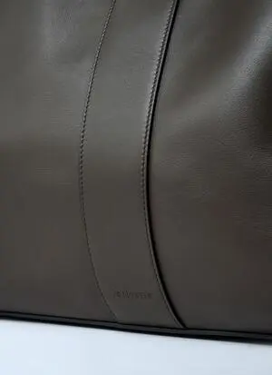 Saint Laurent Large Y-shaped Leather Tote Bag - Brown