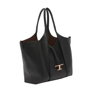 TOD'S Medium T Timeless Shopping Bag - Black