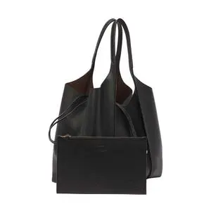 TOD'S Medium T Timeless Shopping Bag - Black