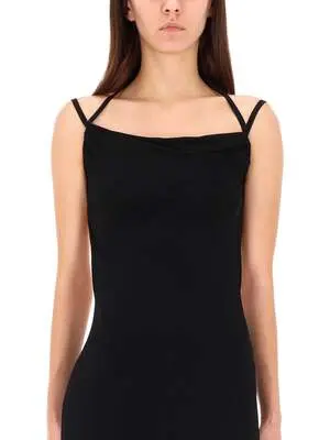 MARINE SERRE Long Jersey Dress