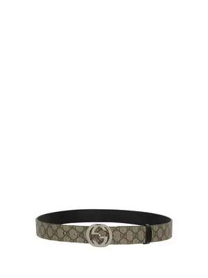 Gucci Gg Monogram Belt - Brown