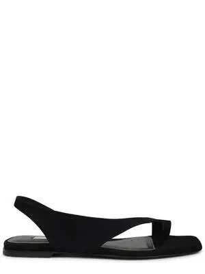 TOTEME Suede Sandal - Black
