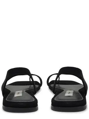 TOTEME Suede Sandal - Black