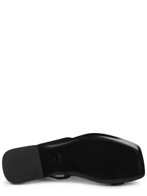 TOTEME Suede Sandal - Black