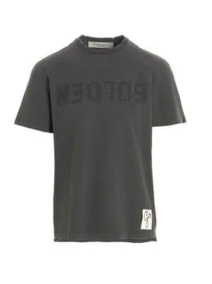 GOLDEN GOOSE Logo T-shirt - Gray