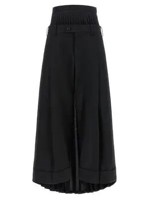 Junya Watanabe Pleated Pants - Black