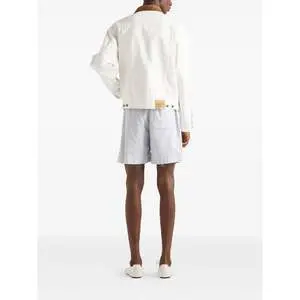 Prada Neutrals Jackets Denim Jackets