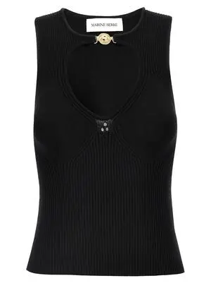 Marine Serre Ribbed Camis Tanks For Women