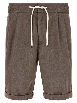 Brunello Cucinelli Chevron Shorts For Men