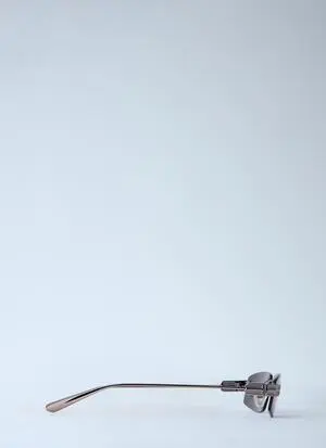 Balenciaga Gossip Rectangle Sunglasses - Silver
