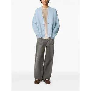 Axel Arigato Grey Denim Wide-leg Jeans