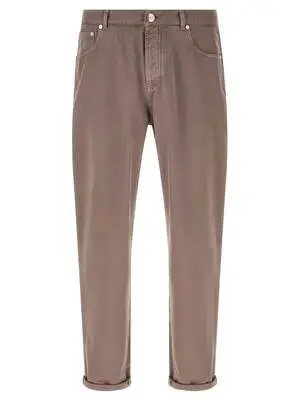 Brunello Cucinelli Five-pocket Pants - Brown