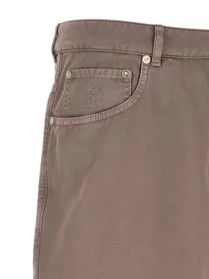 Brunello Cucinelli Five-pocket Pants - Brown