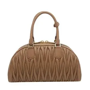 Miu Miu Arcadie Matelasse' Shoulder Bag - Cream