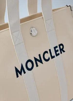 Moncler Canvas Logo Tote Bag