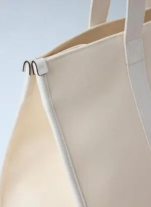Moncler Canvas Logo Tote Bag