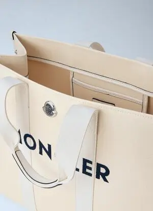 Moncler Canvas Logo Tote Bag