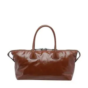 Miu Miu Logo Shoulder Bag - Brown