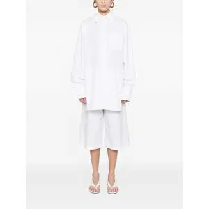 Sportmax Ruffled Cotton Blend Shirt