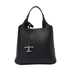 TOD'S Mini Leather Handbag - Black