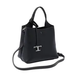 TOD'S Mini Leather Handbag - Black