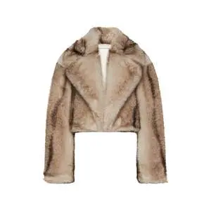Sportmax Jackets Faux Fur & Shearling Jackets - Brown
