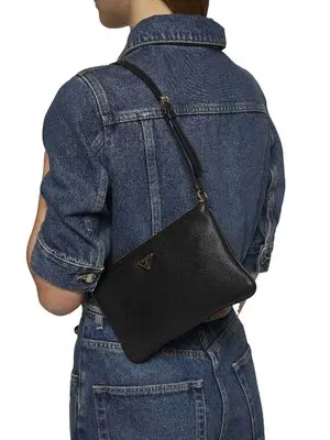 Prada Borse Black Shoulder Bag