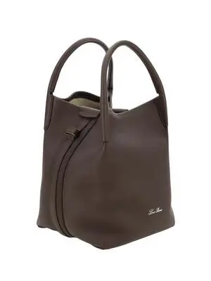 Loro Piana Small Bale Bucket Bag - Brown