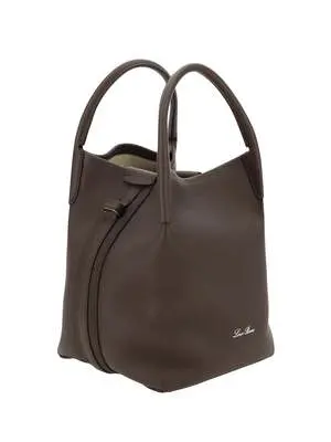 Loro Piana Small Bale Bucket Bag - Brown