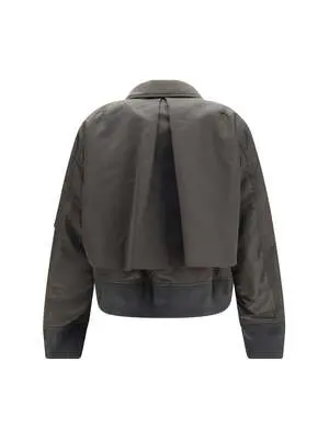 Sacai Double-zip Nylon Bomber Jacket