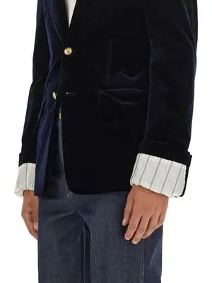 Gucci Regular Fit Velvet Blazer