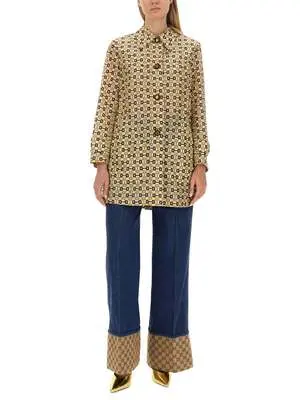 Gucci Horsebit Print Coat