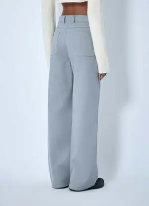 RIER Wide-leg Tailored Trousers