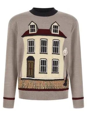 Junya Watanabe Jacquard Sweater - Gray