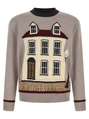 Junya Watanabe Jacquard Sweater - Gray