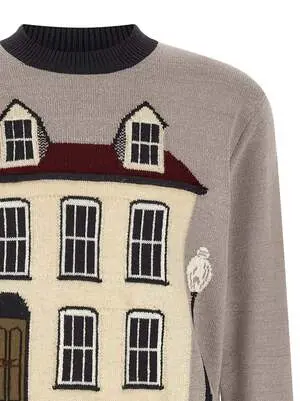 Junya Watanabe Jacquard Sweater - Gray