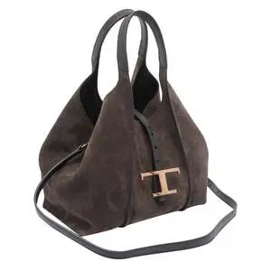 TOD'S Suede T Timeless Shopping Bag