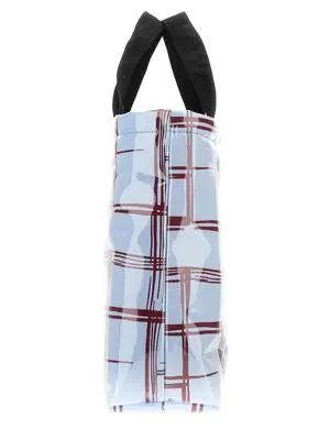 Marni Coated Canvas Tote Bag - Blue