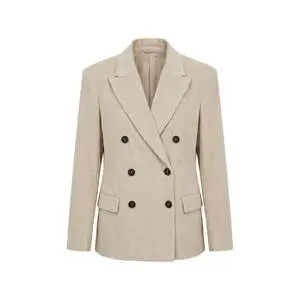 Brunello Cucinelli Neutrals Jackets Blazers - Cream