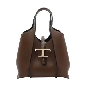 TOD'S Mini T Timeless Shopping Bag - Brown