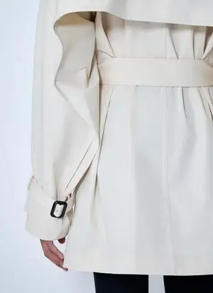 TOTEME Double-breasted Cotton Trench Coat - Multicolor